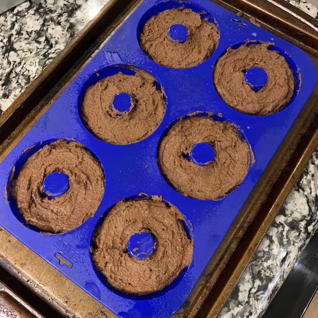 High Protein Hot Chocolate Baked Donuts - Kinda Healthy Recipes