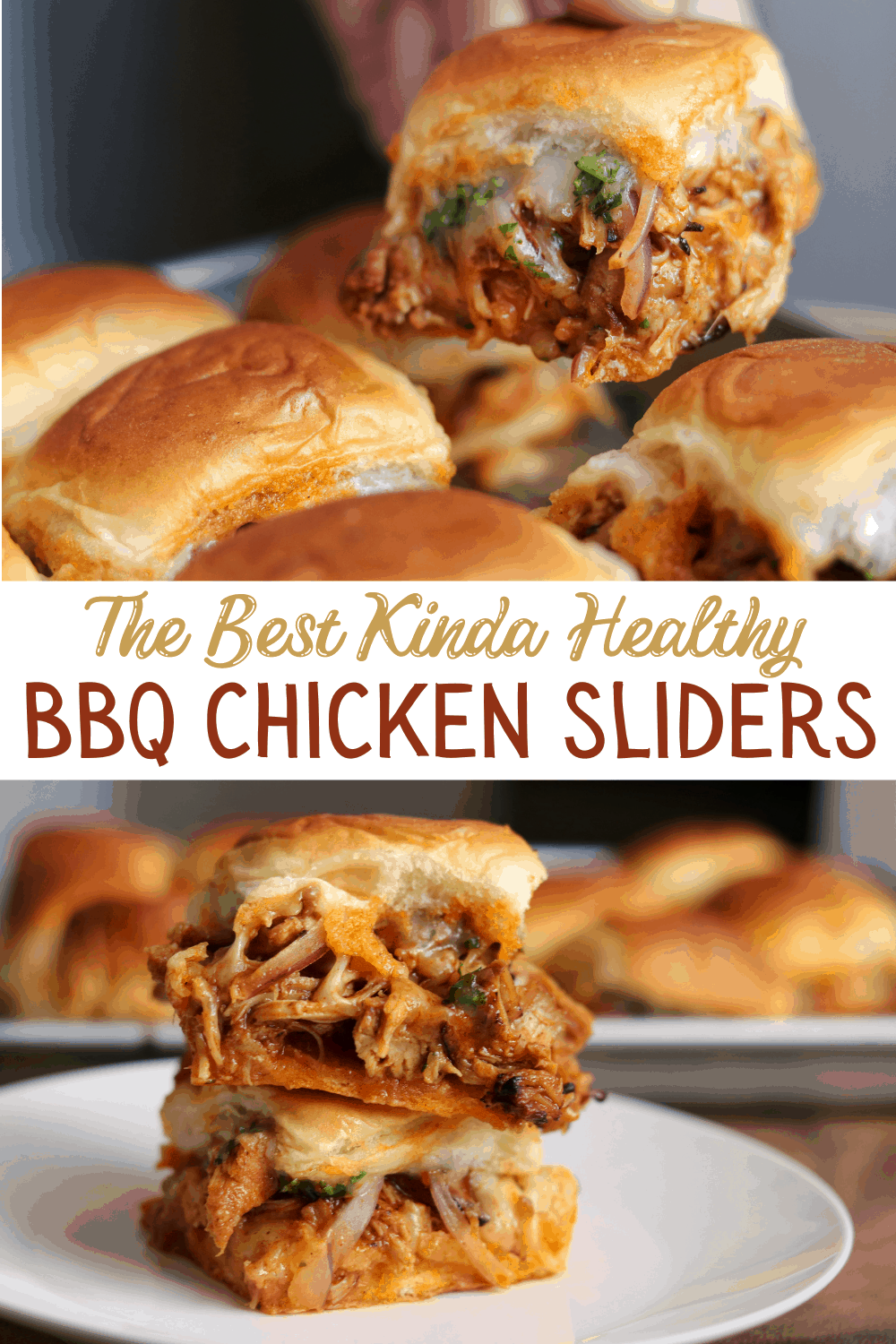 Easy BBQ Chicken Sliders - Kinda Healthy Recipes