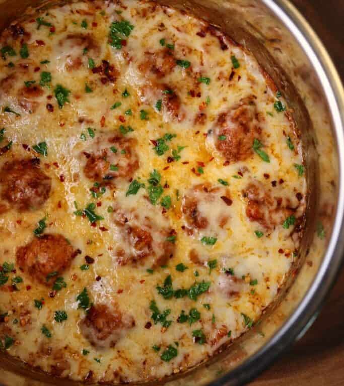 Instant Pot Meatballs and Rice - Kinda Healthy Recipes