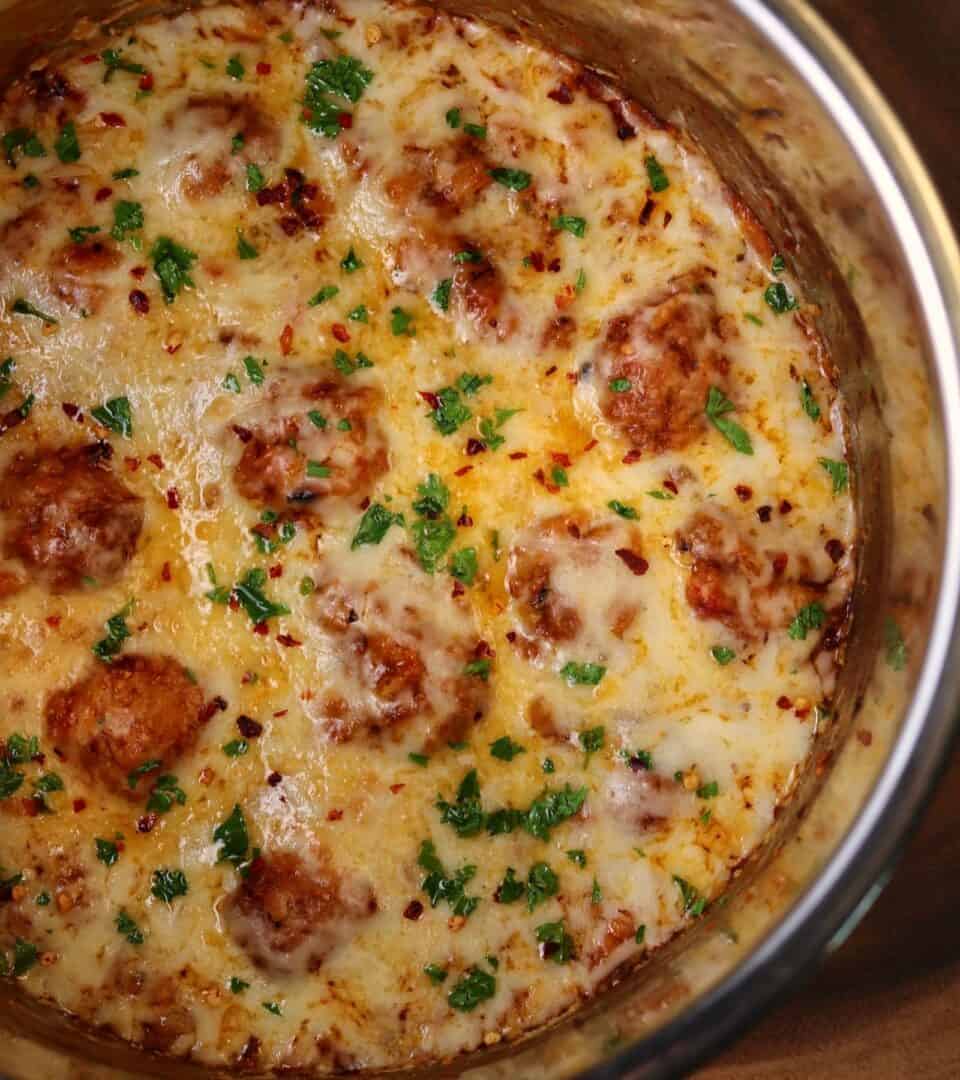 Instant Pot Meatballs and Rice - Kinda Healthy Recipes