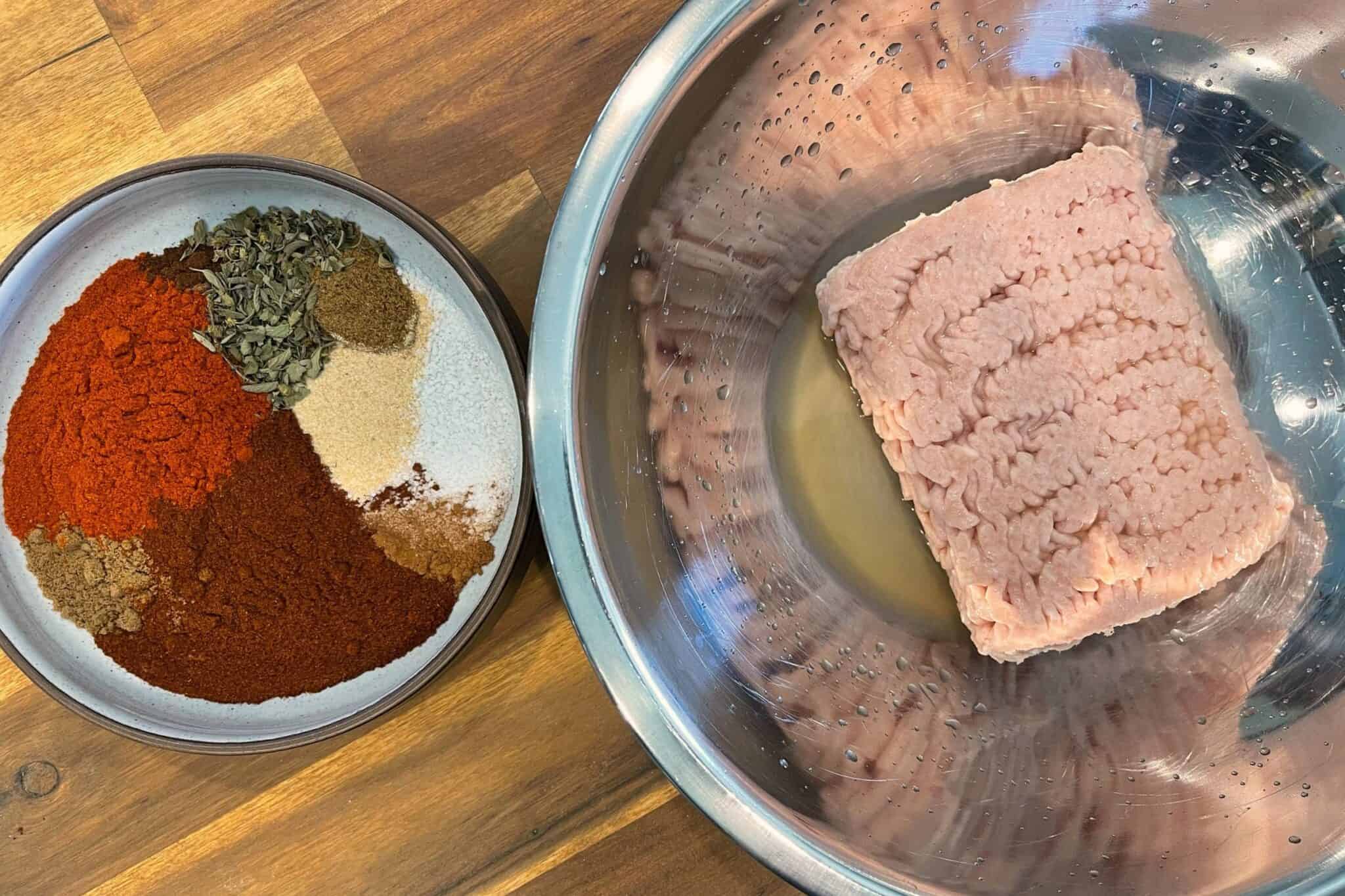 Homemade Mexican Chicken Chorizo - Kinda Healthy Recipes