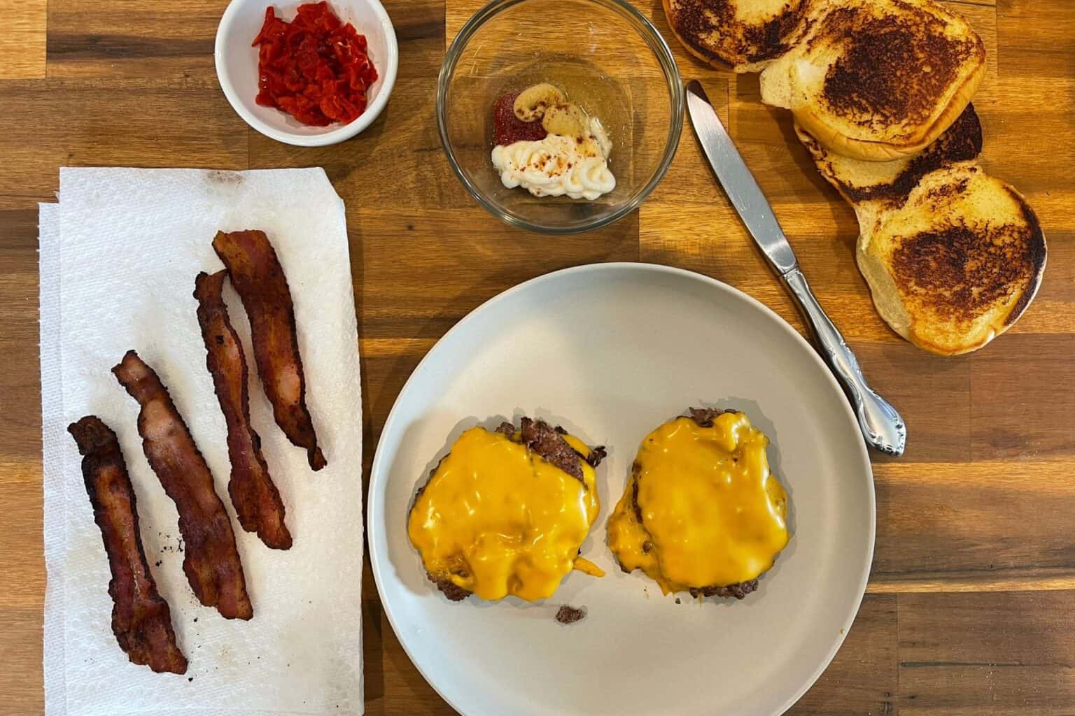 Shake Shack Double SmokeShack Burgers - A Kinda Healthy Copycat