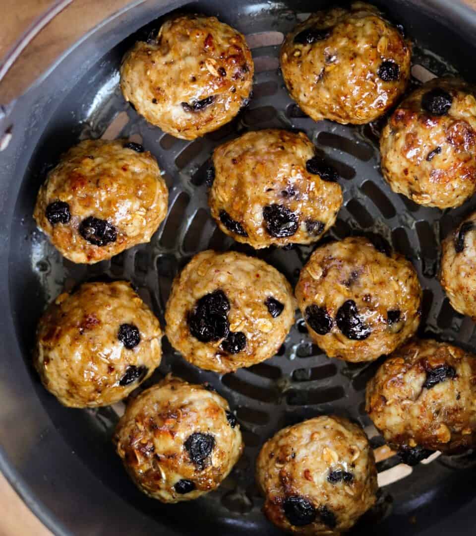 Healthy Breakfast Meatballs (Oven Baked or Air Fried)