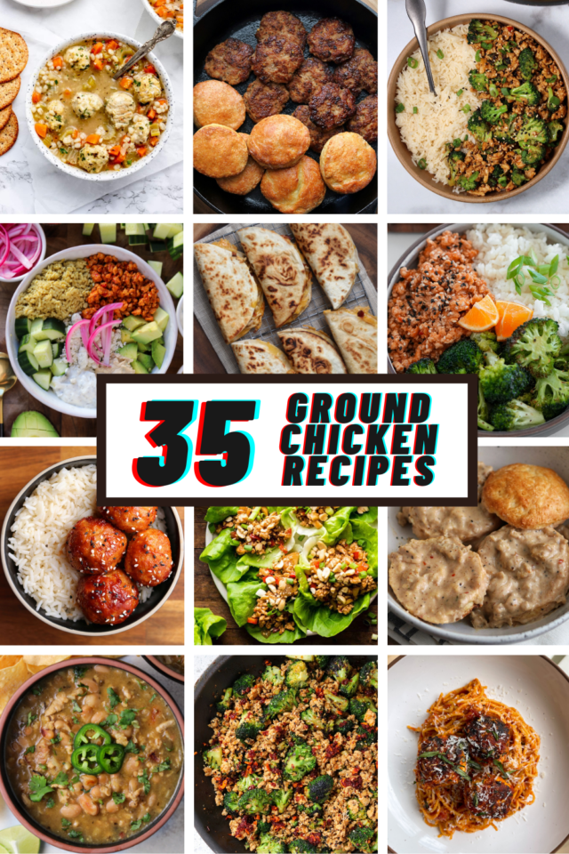 35 Easy Ground Chicken Recipes - Kinda Healthy Recipes