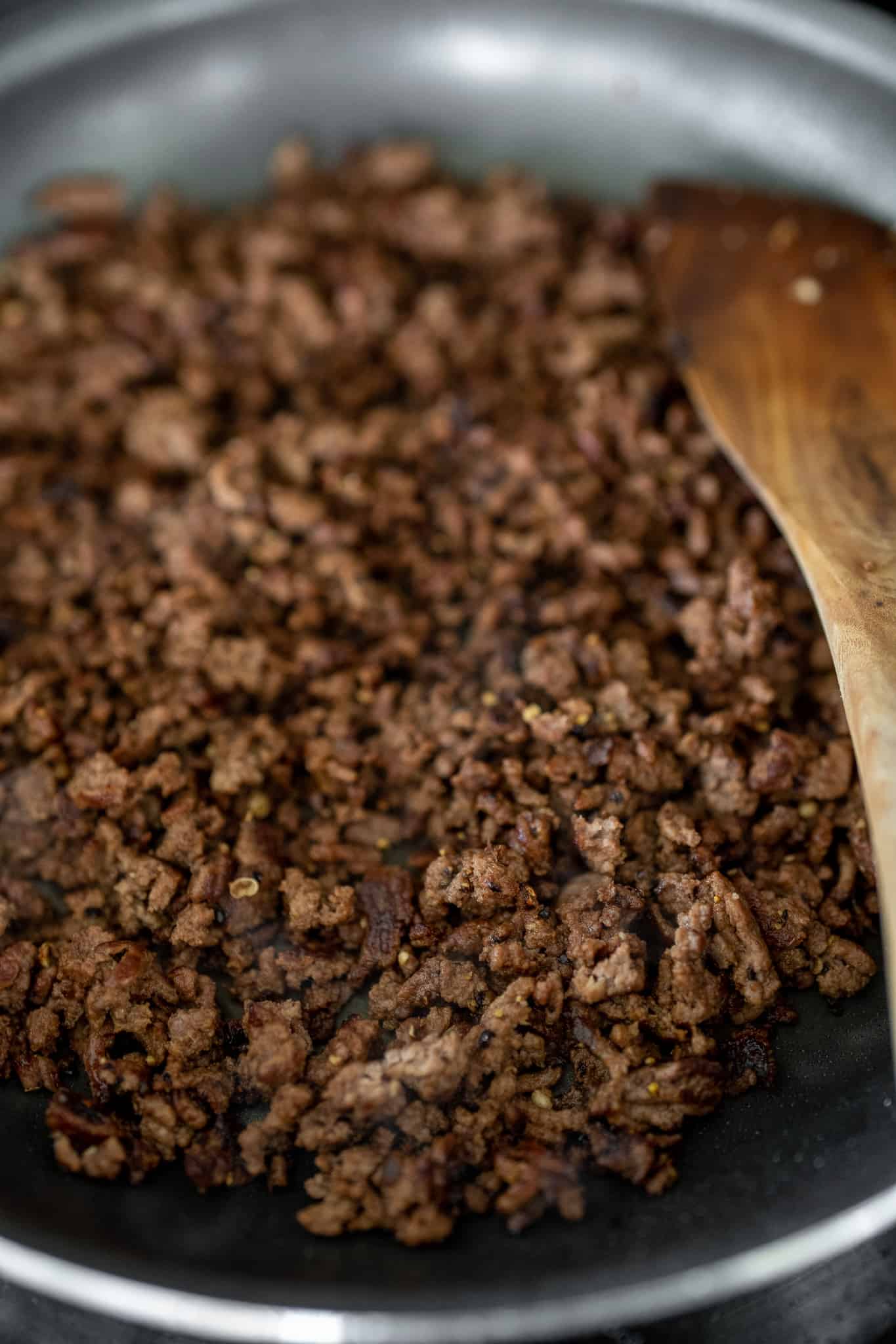 Crispy Black Pepper Ground Beef