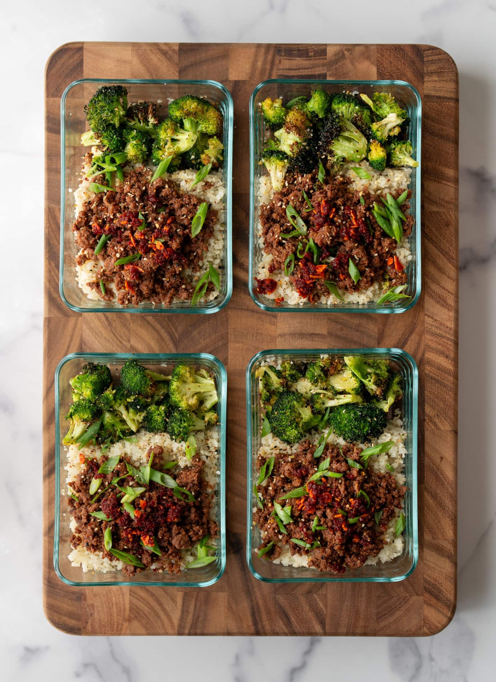 Firecracker Ground Bison Meal Prep Bowls