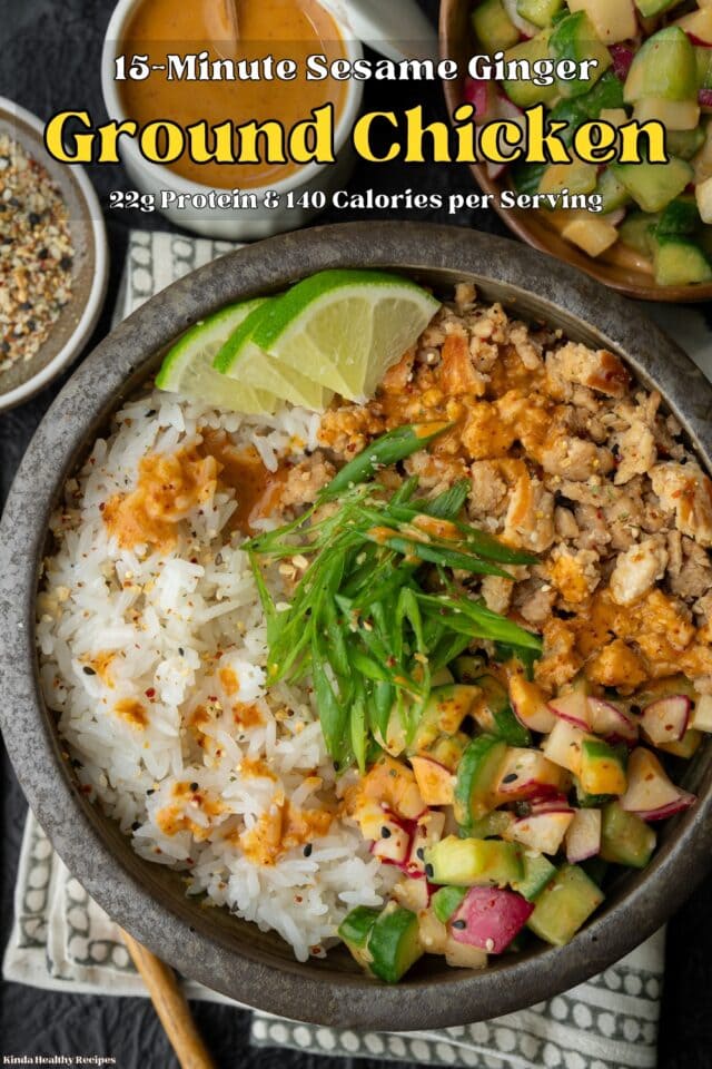 20-Minute Sesame Ginger Chicken Crumbles