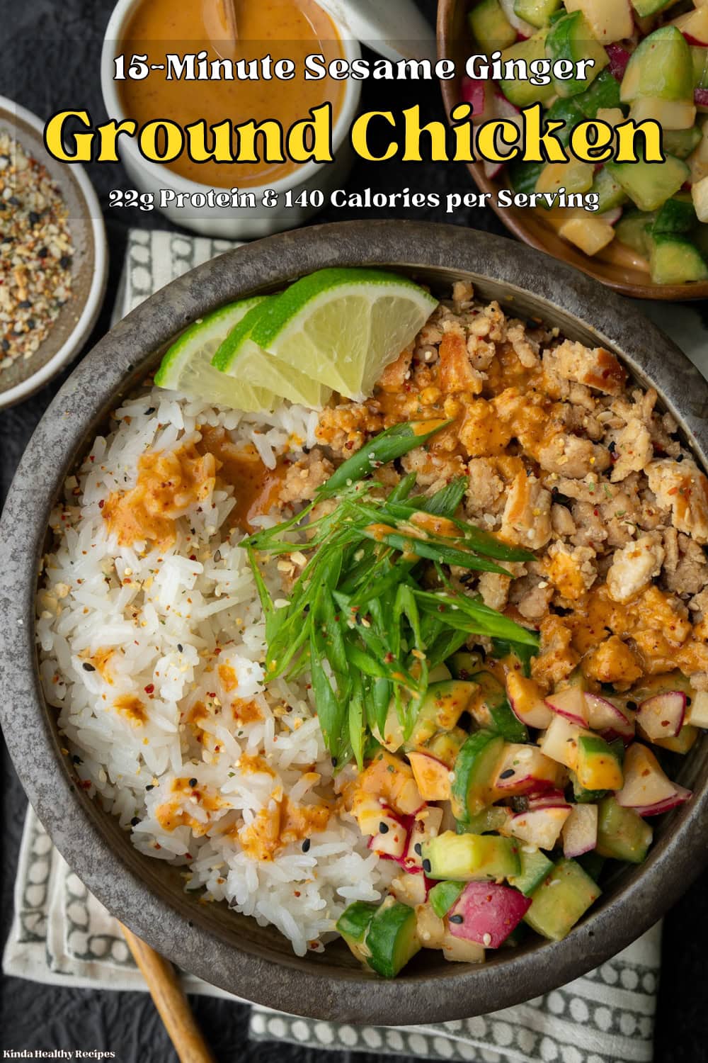 20-Minute Sesame Ginger Chicken Crumbles