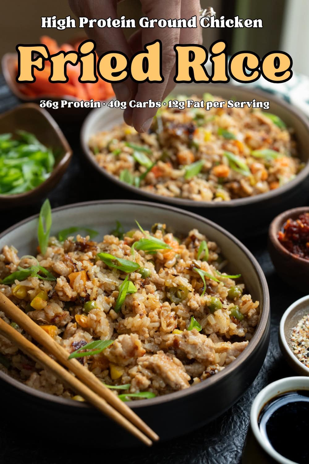 High Protein Ground Chicken Fried Rice