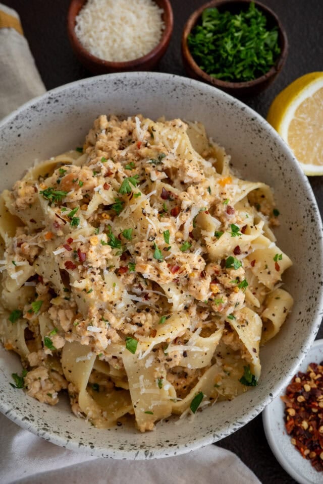 Healthy Ground Chicken Bolognese