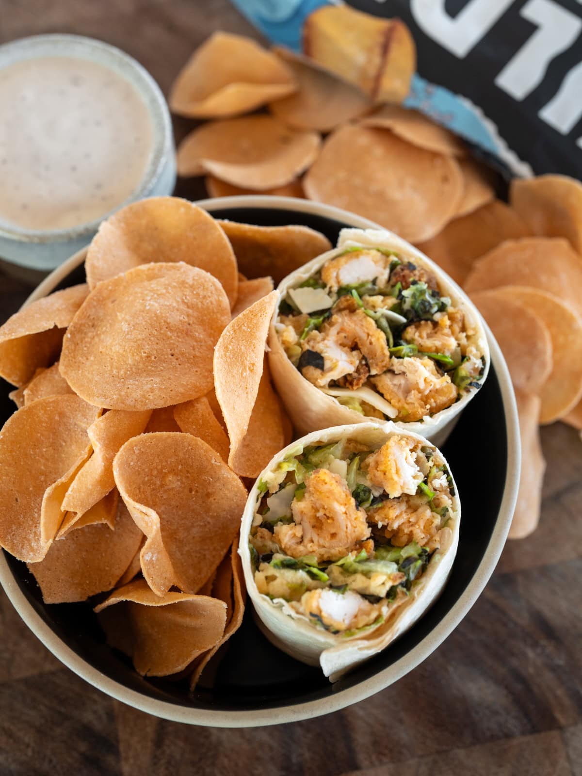 Easy Chicken Caesar Wraps (6-Ingredient High Protein Recipe)