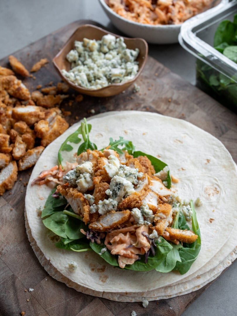 High Protein Crunchy Chicken Breast Wraps