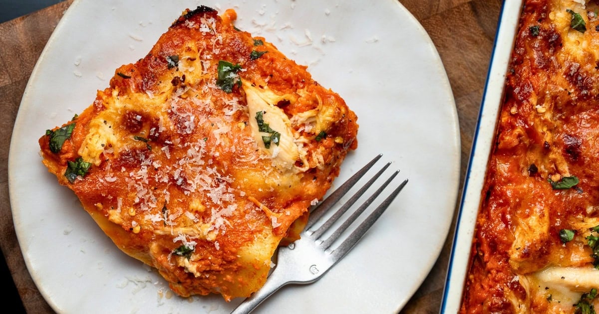 How to Make High Protein Lasagna with Rotisserie Chicken